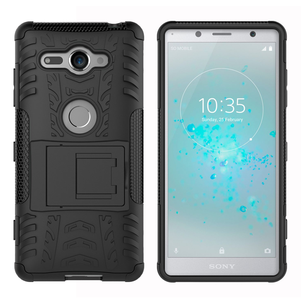 Dual Layer Rugged Shockproof Case for Sony Xperia XZ2 Compact
